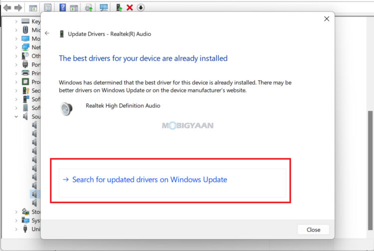 How to update Audio Drivers on Windows 11
