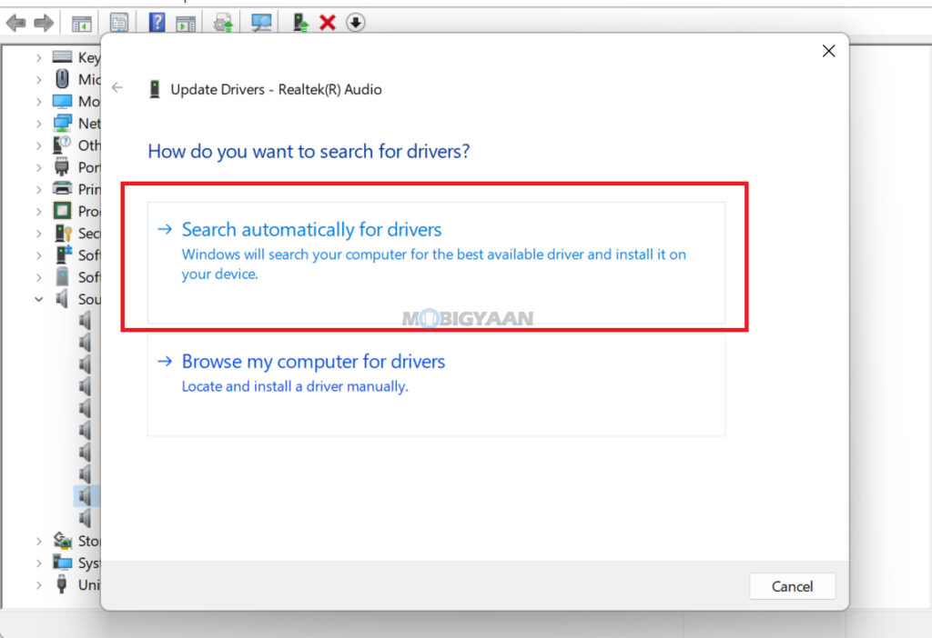 How to update Audio Drivers on Windows 11