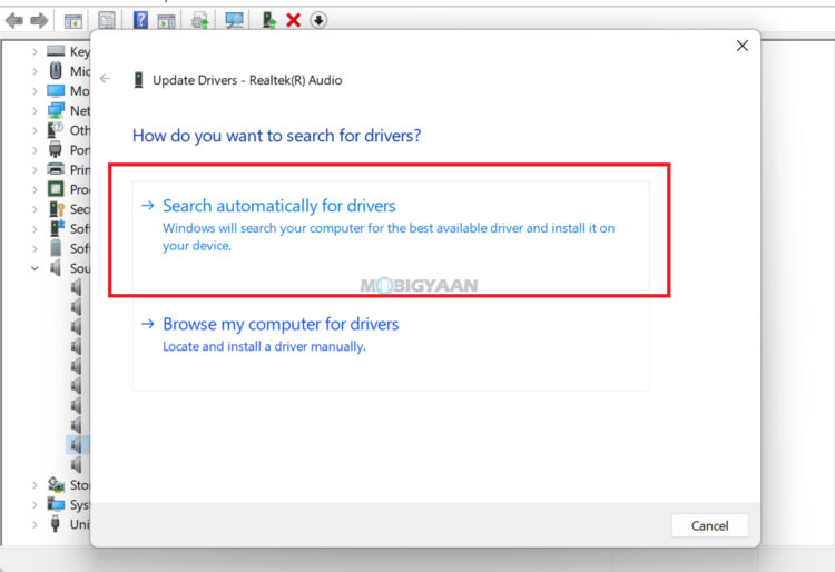 How to update Audio Drivers on Windows 11