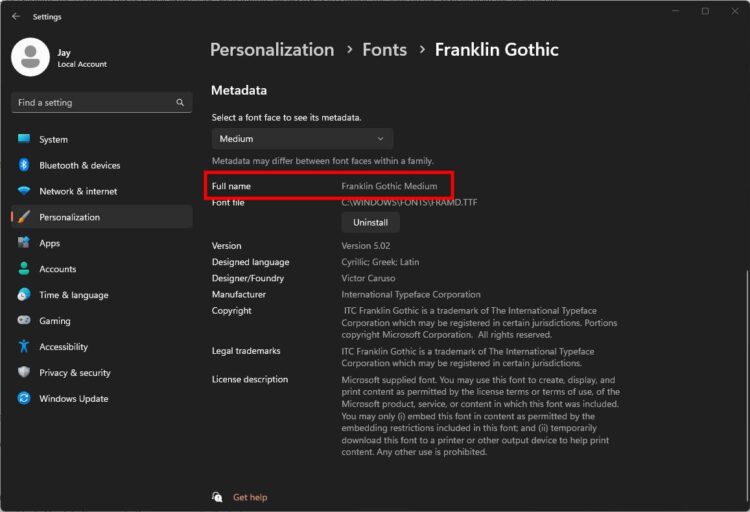 How to quickly and easily change system font in Windows 11