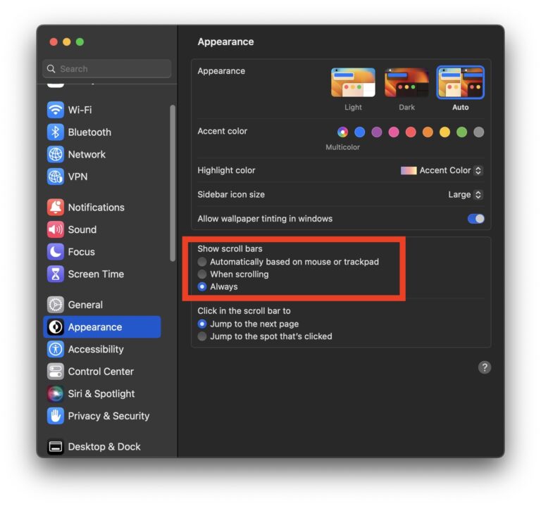 How to always show Scroll Bars on Apple Mac devices How to always show Scroll Bars on Apple Mac devices