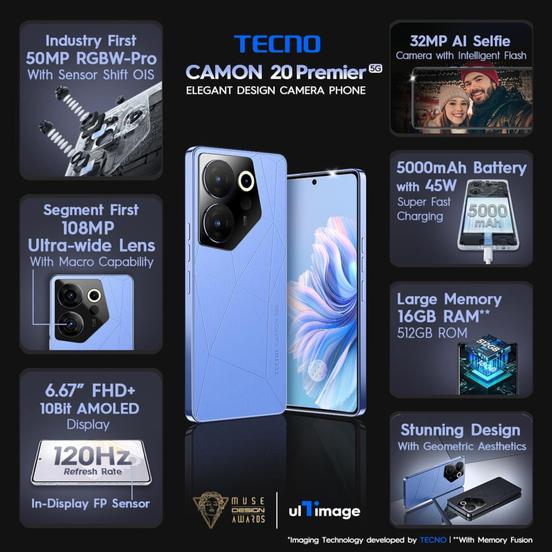 TECNO CAMON 20 Premier 5G - Price In India, Specifications, Features ...