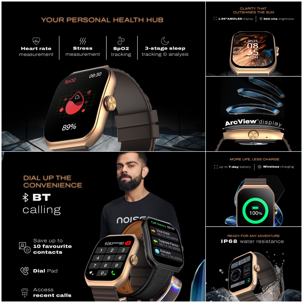 Noise ColorFit Hexa launched in India at ₹2,499, features 1.96-inch ...