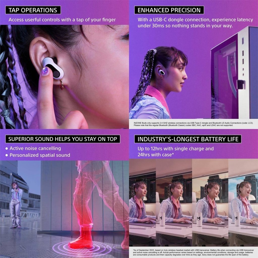 Sony INZONE Buds gaming TWS earbuds launched in India at ₹17,990 ...