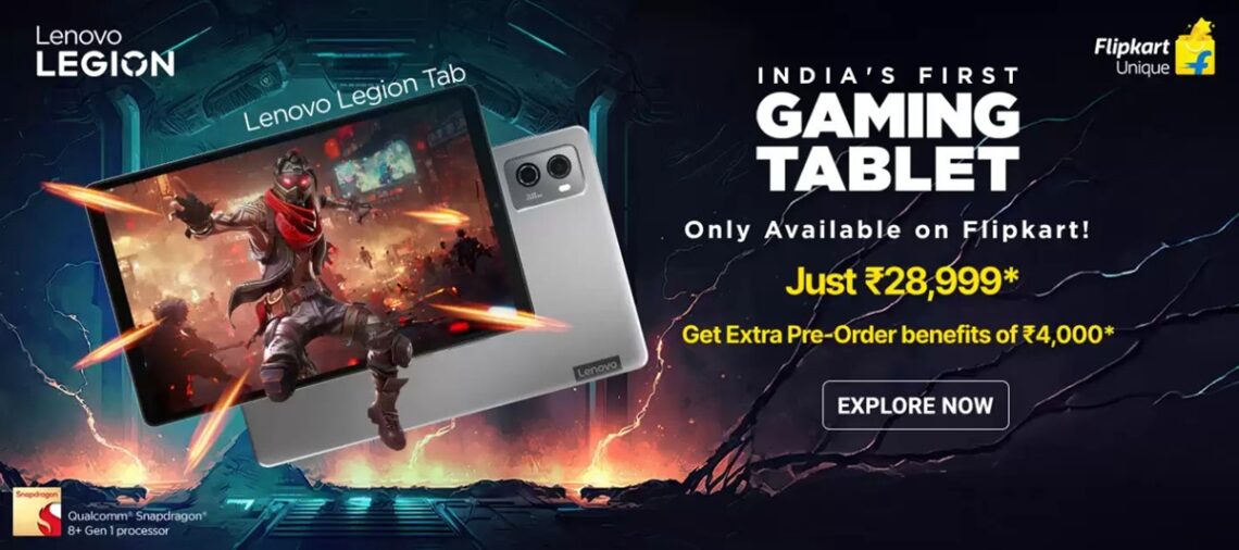 Lenovo Legion Tab launched in India at ₹34,999, features 8.8-inch 2.5K ...