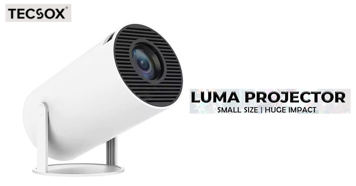 TecSox LUMA LED Projector launched in India at ₹3,999 featuring 4K ...
