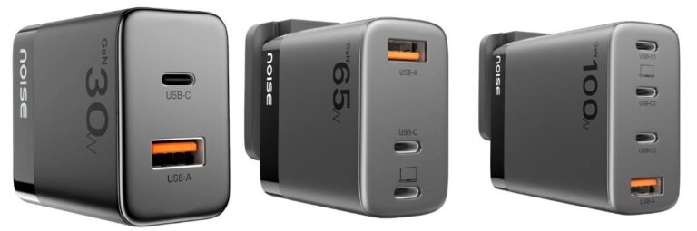 Noise launches new Power Series GaN chargers of upto 100W with magnetic ...